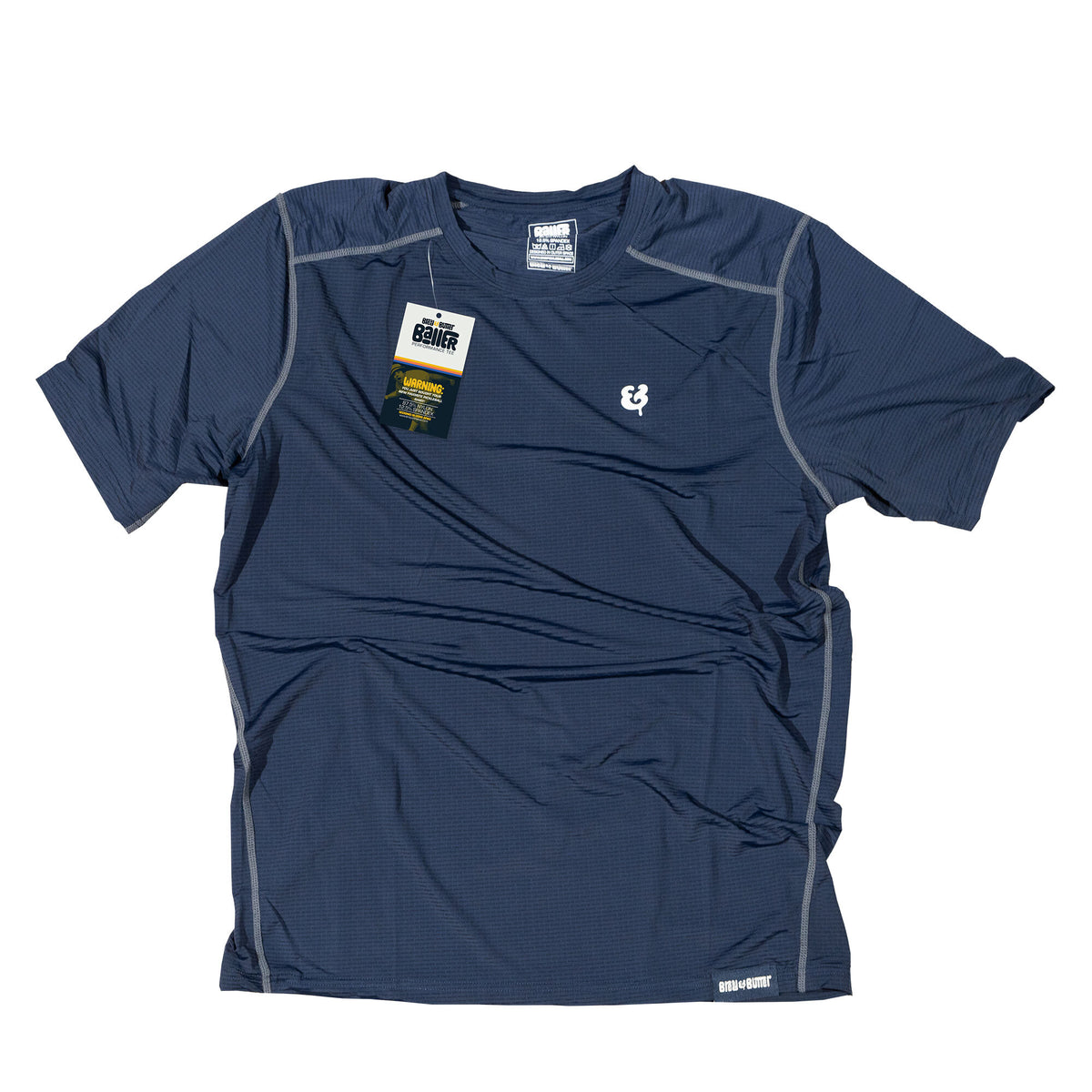 Baller Performance Tee (Navy) – Bread & Butter Pickleball Company